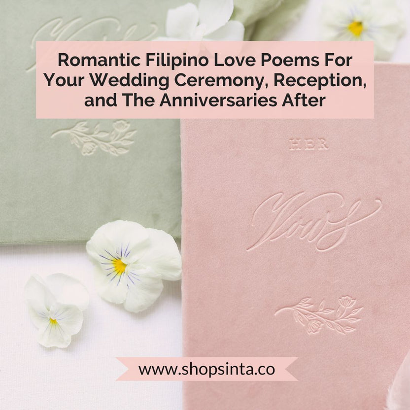 Romantic Filipino Love Poems For Your Wedding & Anniversaries – Sinta & Co.